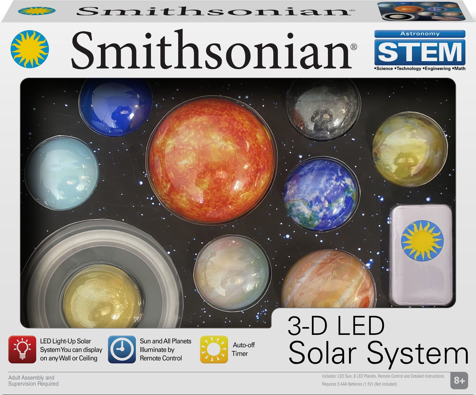 Smithsonian 3D LED Solar System – Astroworld Telescopes