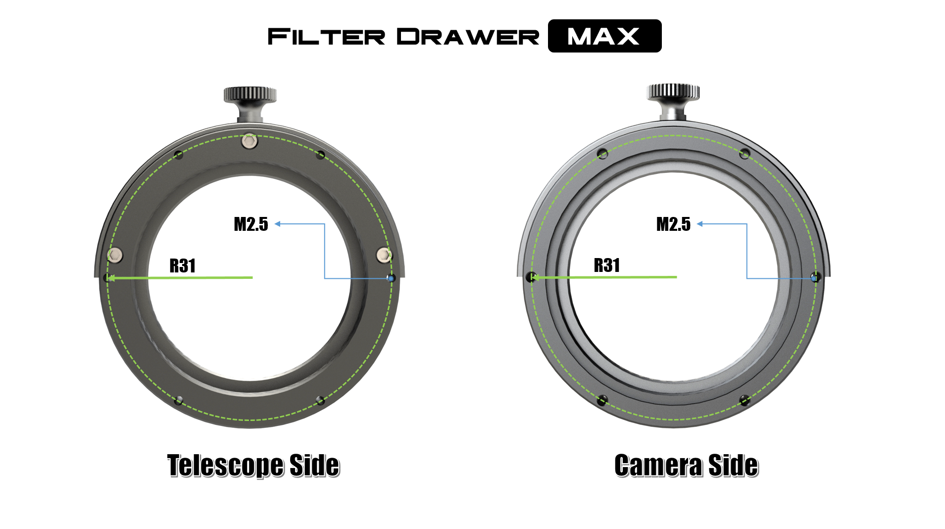 Player One Filter Drawer-MAX | for Astronomy Cameras – Astroworld ...